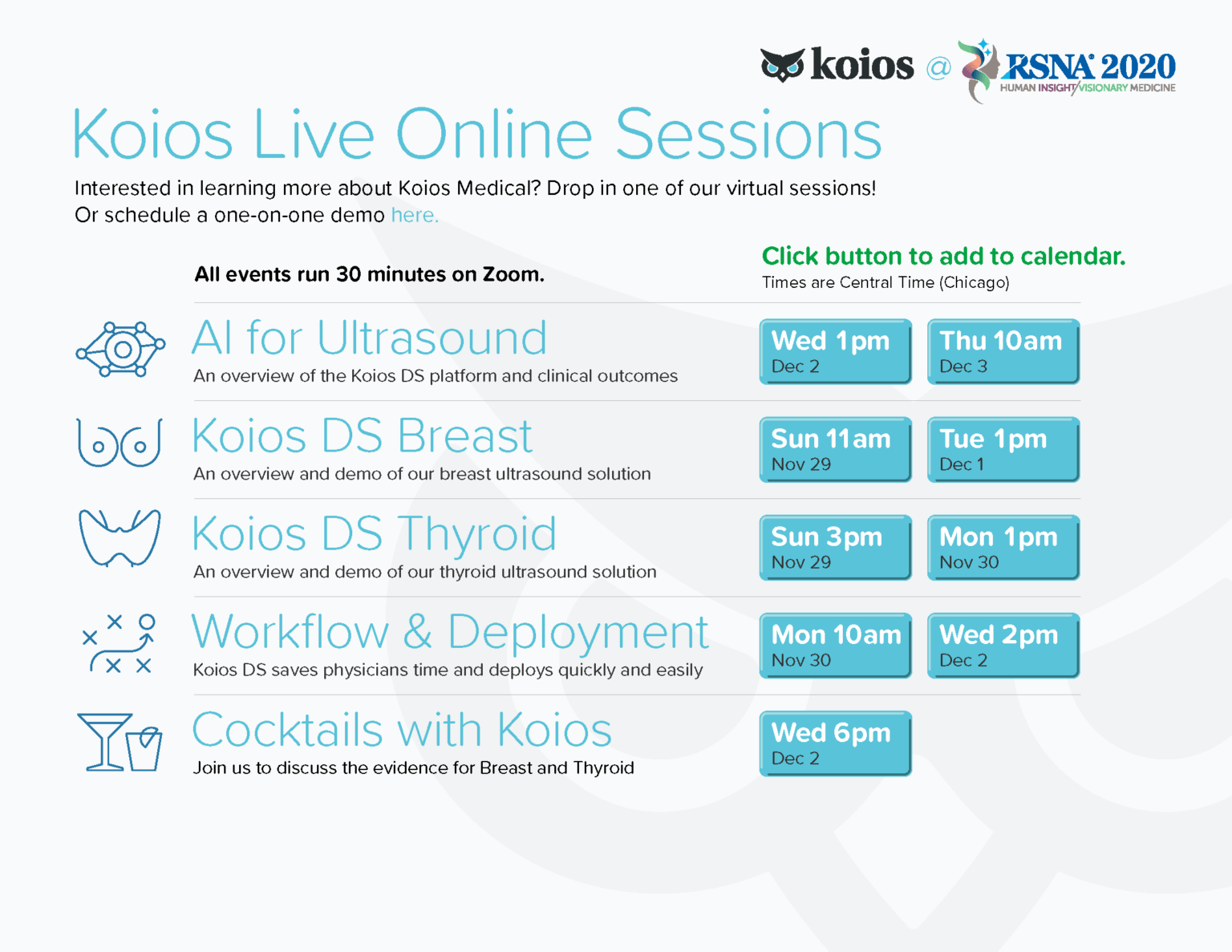 Koios Medical RSNA Live Sessions - Koios Medical